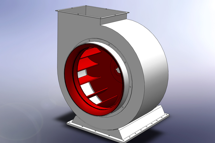 Radyal Fan - SOLIDWORKS - 3D CAD model - GrabCAD