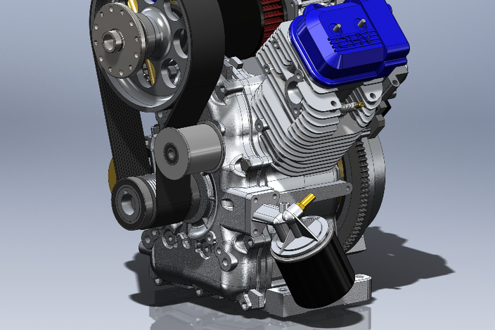 Briggs&Stratton Vanguard V-Twin engine - STEP / IGES, SOLIDWORKS, Other ...