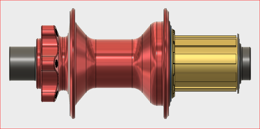 BIKE- 148 Rear Boost Hub | 3D CAD Model Library | GrabCAD