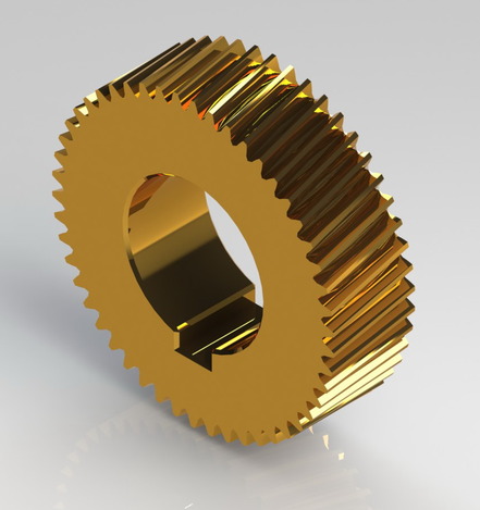 Helical gear - NX - 3D CAD model - GrabCAD