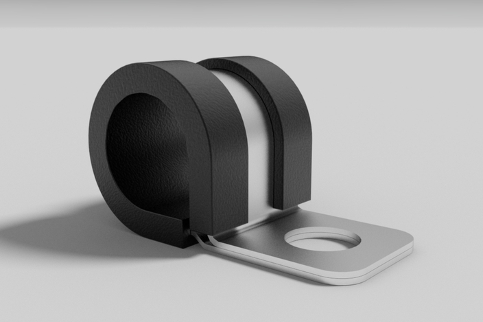 Loop Clamp With Rubber Cushion