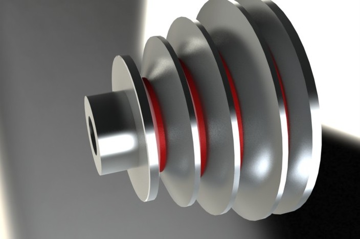 V- BELT PULLEY - STL, SOLIDWORKS - 3D CAD model - GrabCAD