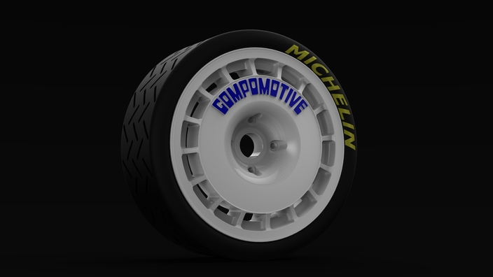 Compomotive Tarmac wheel - STL, STEP / IGES, SOLIDWORKS - 3D CAD model ...