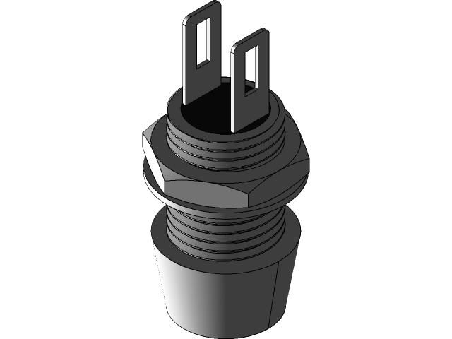 Indicator LED Light (Modified KL0624, Red) | 3D CAD Model Library | GrabCAD