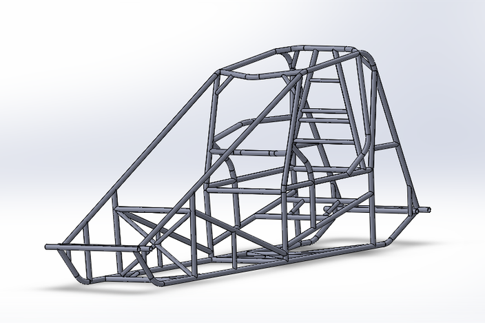 Sprint Car Chassis - STEP / IGES, SOLIDWORKS - 3D CAD model - GrabCAD