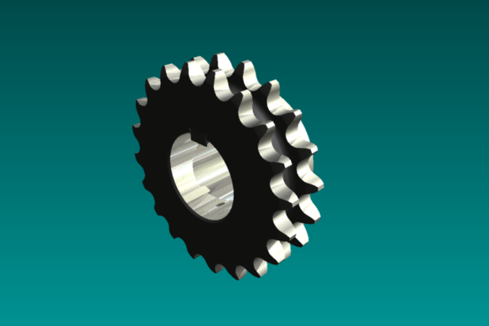 Double Strand Sprocket - - 3D CAD model - GrabCAD