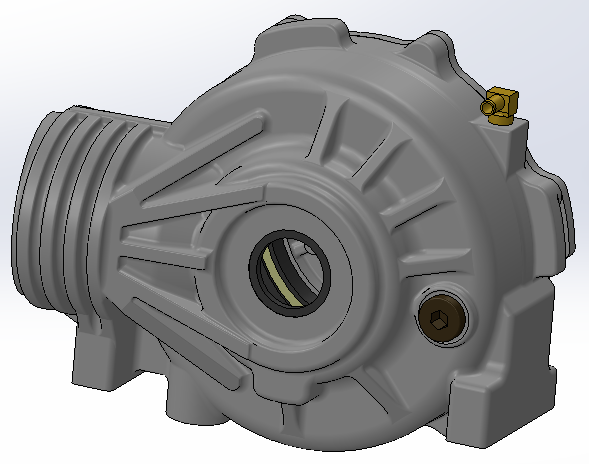 Polaris RZR Front Gearbox / Differential | 3D CAD Model Library | GrabCAD