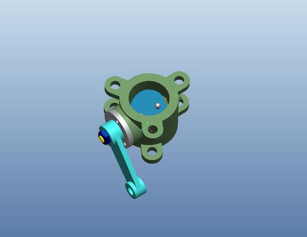 Butterfly valve - PTC Creo Elements, STL - 3D CAD model - GrabCAD