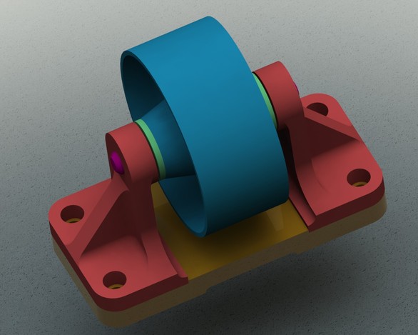 Roller Bracket - SOLIDWORKS - 3D CAD model - GrabCAD