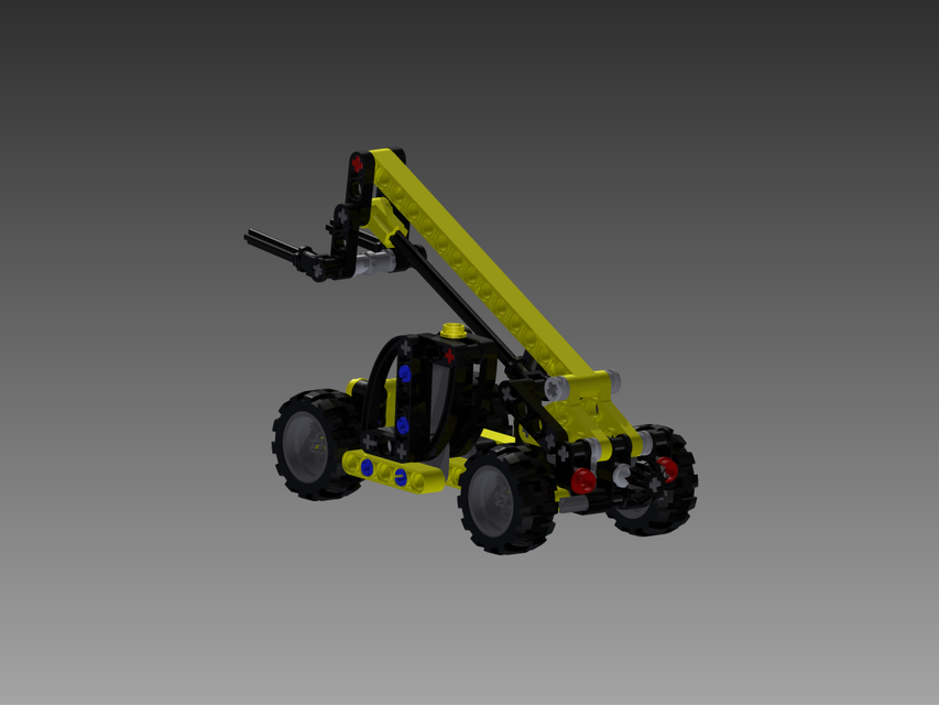 Mini Telehandler | 3D CAD Model Library | GrabCAD