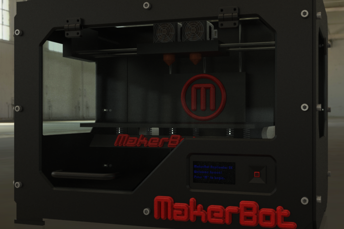 MakerBot Replicator 2X - STEP / IGES - 3D CAD model - GrabCAD