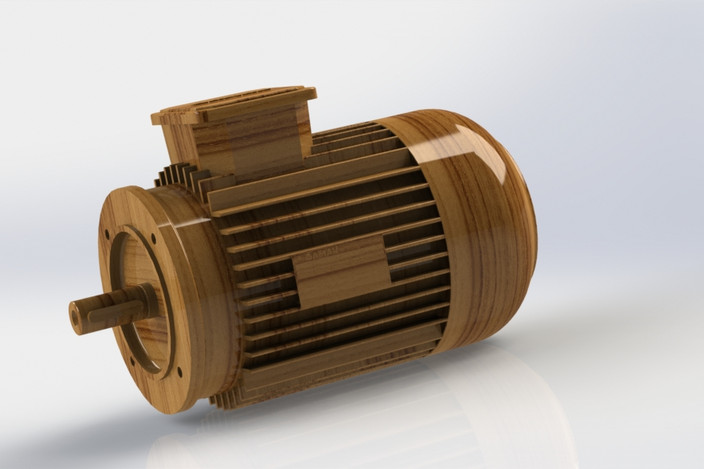 Wooden Electric Motor 4KW
