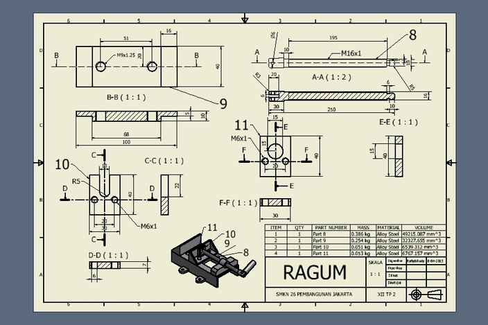 Ragum - Autodesk Inventor - 3D CAD model - GrabCAD