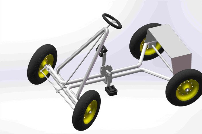 Pedal Kart - SOLIDWORKS - 3D CAD model - GrabCAD