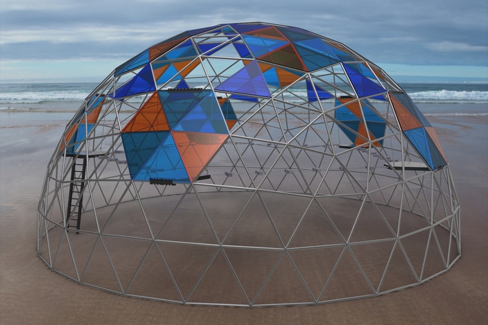 50' 6V 1/2 Geodesic Dome - - 3D CAD model - GrabCAD