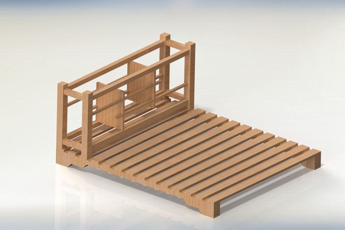 wood dish rack - SOLIDWORKS - 3D CAD model - GrabCAD