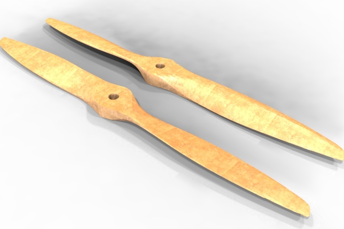 Xoar prop 12x4.5 - STEP / IGES - 3D CAD model - GrabCAD