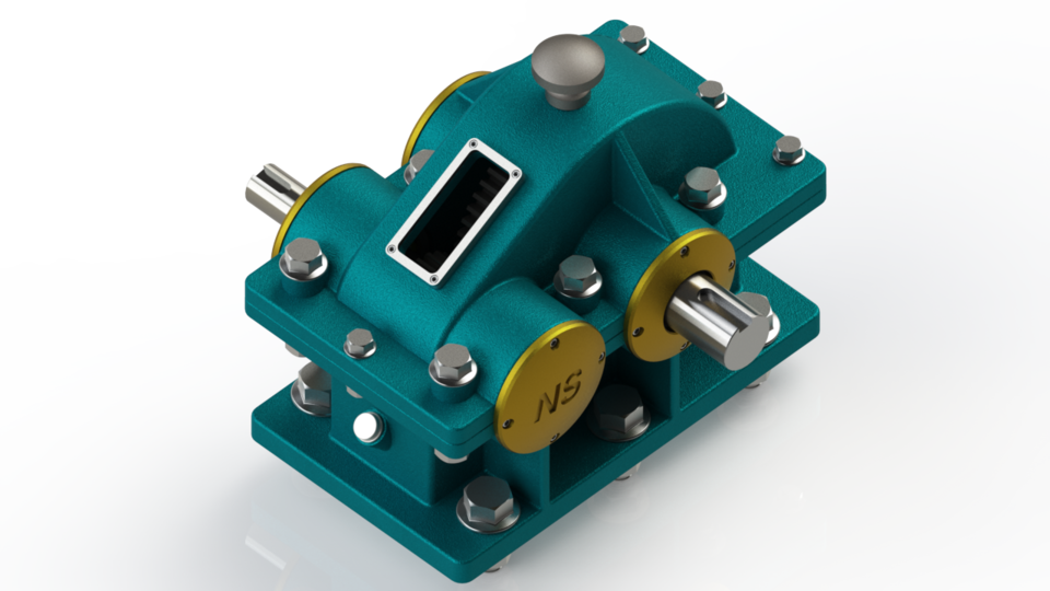 Single stage reduction gearbox (using spur gears) | 3D CAD Model ...
