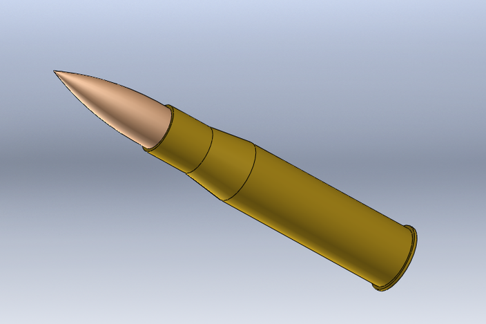 Sniper Bullet - SOLIDWORKS - 3D CAD model - GrabCAD