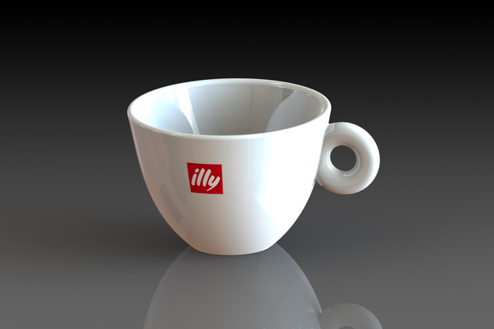 Illy Cappucino Cup - STEP / IGES, SOLIDWORKS - 3D CAD model - GrabCAD