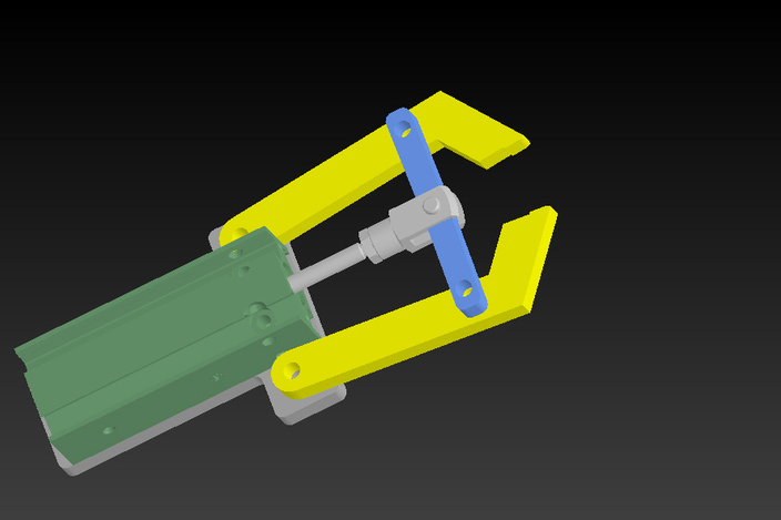 Pneumatic Gripper - Autodesk Inventor, STEP / IGES - 3D CAD model - GrabCAD