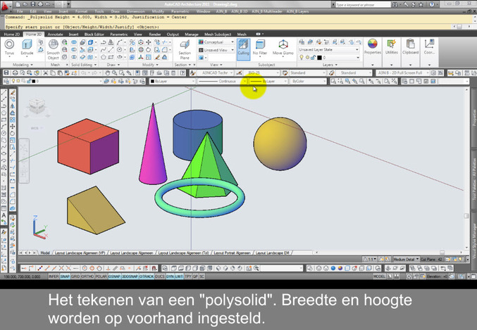 Video tutorial 3D Geometric Solids - AutoCAD - 3D CAD model - GrabCAD