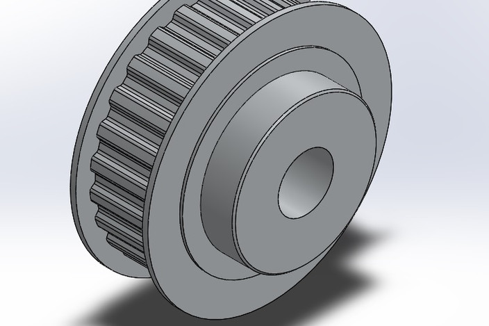 timing pulley - SOLIDWORKS - 3D CAD model - GrabCAD