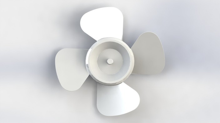 Fan Blade - STL, SOLIDWORKS - 3D CAD model - GrabCAD