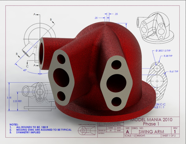 Practice for SOLIDWORKS World: Model Mania - - 3D CAD model - GrabCAD