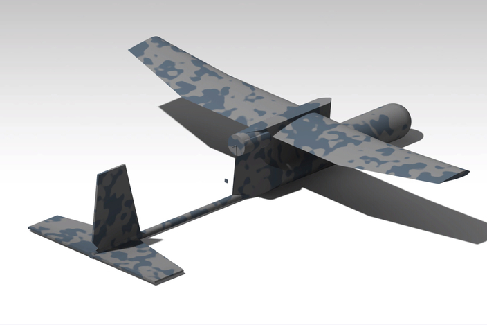 hand launch UAV - STEP / IGES - 3D CAD model - GrabCAD
