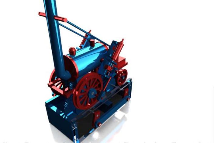 Stephensons Locomotive - PTC Creo Parametric, Other - 3D CAD model ...