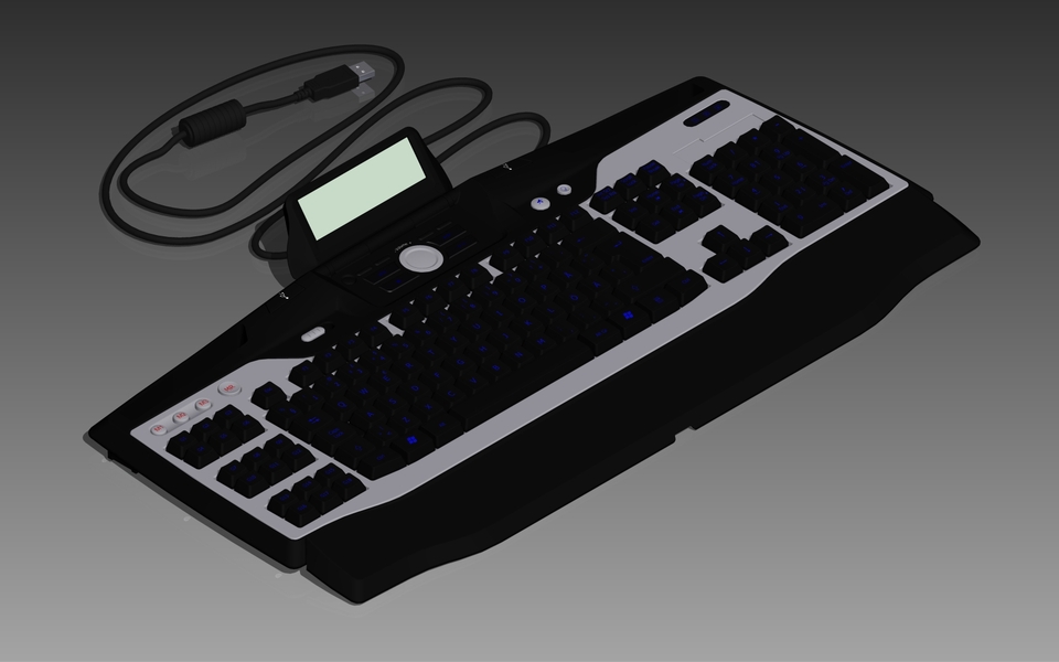 Logitech G15 Keyboard | 3D CAD Model Library | GrabCAD