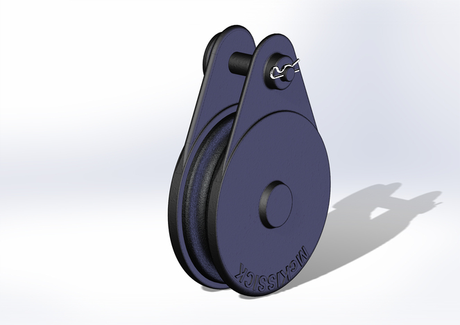 Sheave Snatch Block Stl Step Iges Solidworks 3d Cad Model Grabcad