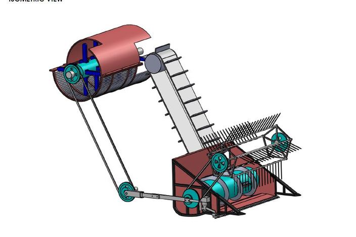 MINI HARVESTING MACHINE - SOLIDWORKS, Other - 3D CAD model - GrabCAD