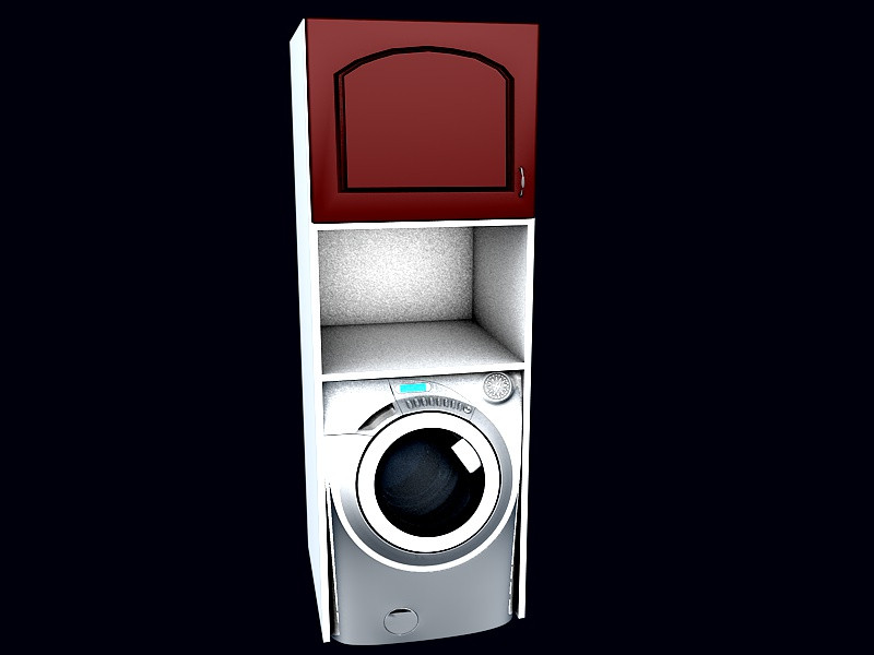 WASHING MACHINE CABINET | 3D CAD Model Library | GrabCAD