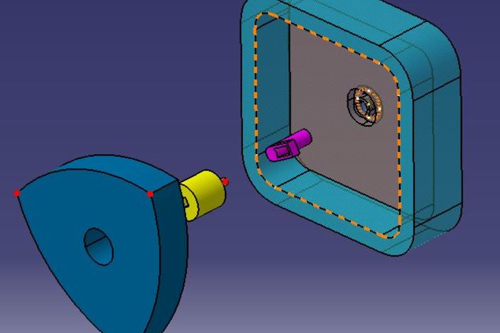 Reuleaux triangle rotating inside a square - CATIA, Other - 3D CAD ...
