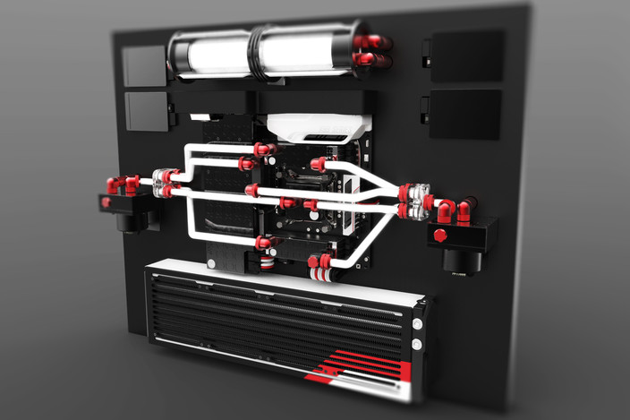 Wall Mounted Water Cooled PC Concept - - 3D CAD model - GrabCAD