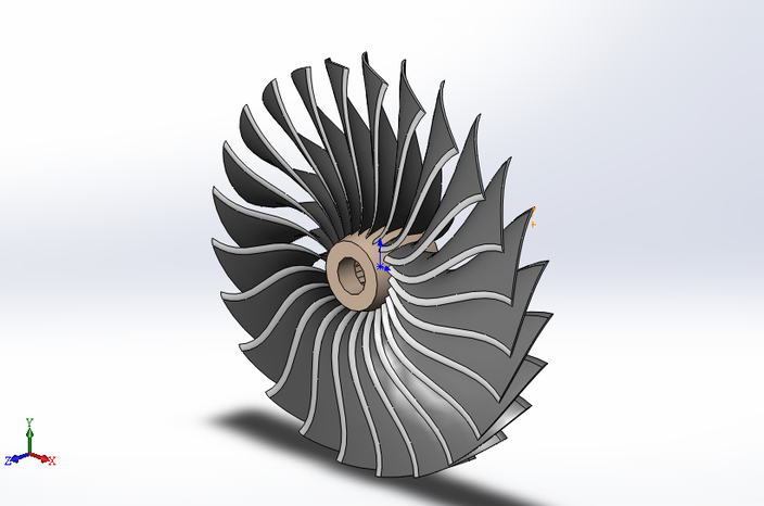 Fan for turbofan engine - STL, SOLIDWORKS, Other - 3D CAD model - GrabCAD