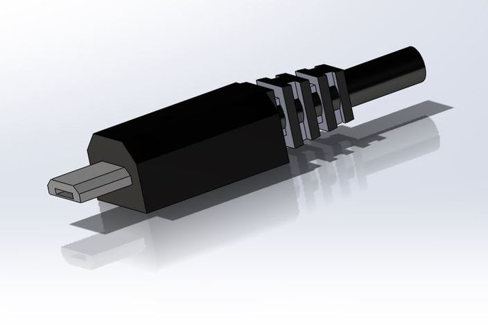 Micro USB Plug - SOLIDWORKS - 3D CAD model - GrabCAD
