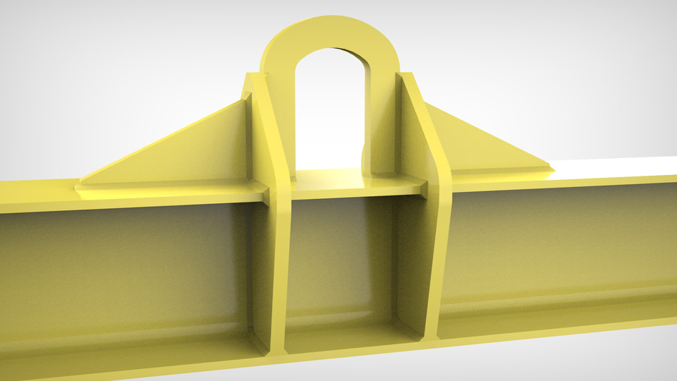 lifting beam | 3D CAD Model Library | GrabCAD