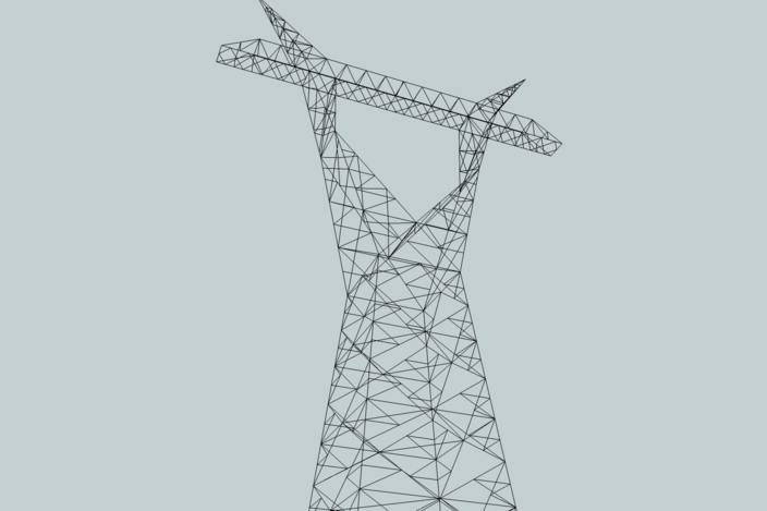 Power pole - SketchUp - 3D CAD model - GrabCAD