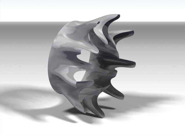 Exhaust Mixer for Turbofan - STEP / IGES - 3D CAD model - GrabCAD