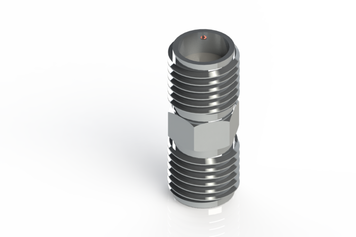 SMA Female to Female Adapter - SOLIDWORKS - 3D CAD model - GrabCAD