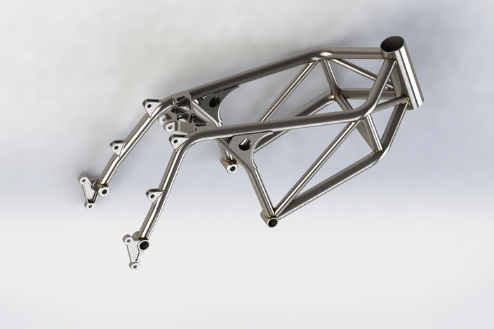 Ducati sport frame - STEP / IGES - 3D CAD model - GrabCAD