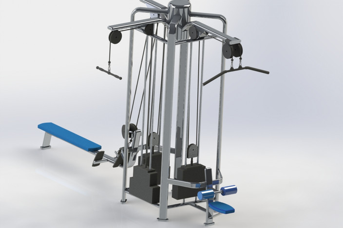 Fitness Equipment - STEP / IGES, SOLIDWORKS - 3D CAD model - GrabCAD