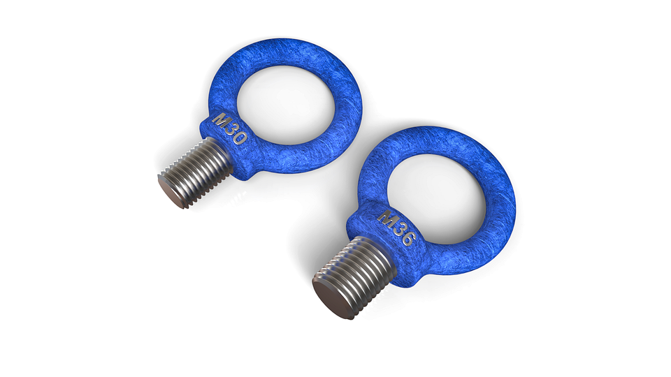 M30 & M36 Eye Bolt | 3D CAD Model Library | GrabCAD