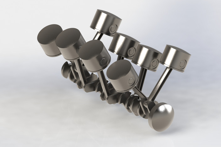 V8 Engine Crankshaft