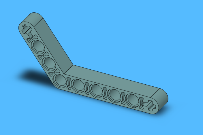 Lego Technic Angular Beams - STEP / IGES, SOLIDWORKS - 3D CAD model ...
