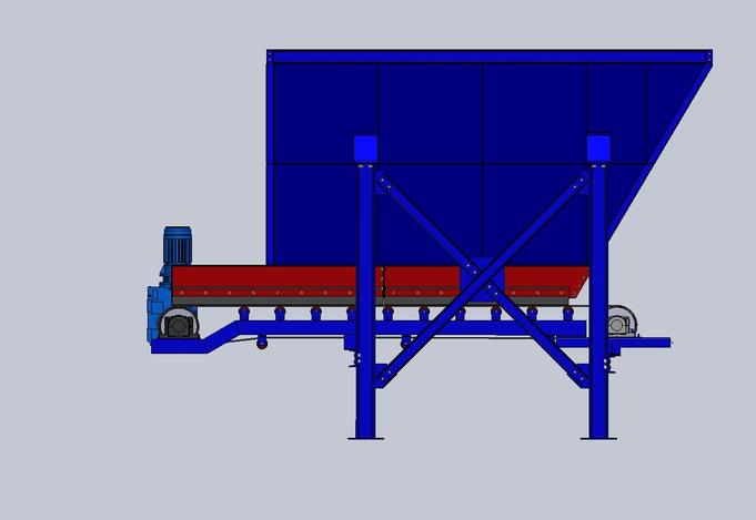 Conveyor belt feeder & Hopper