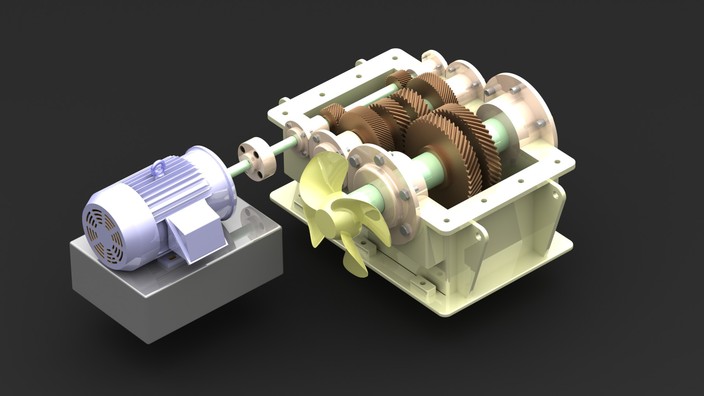 Gearbox - STEP / IGES - 3D CAD model - GrabCAD